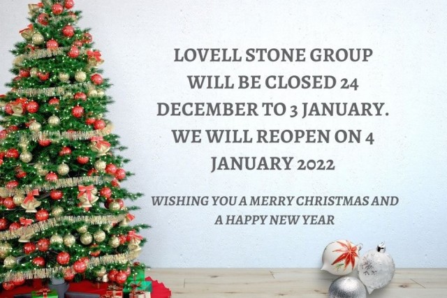 Lovell Stone Group Annual Christmas Closure 2021 | Lovell Stone Group